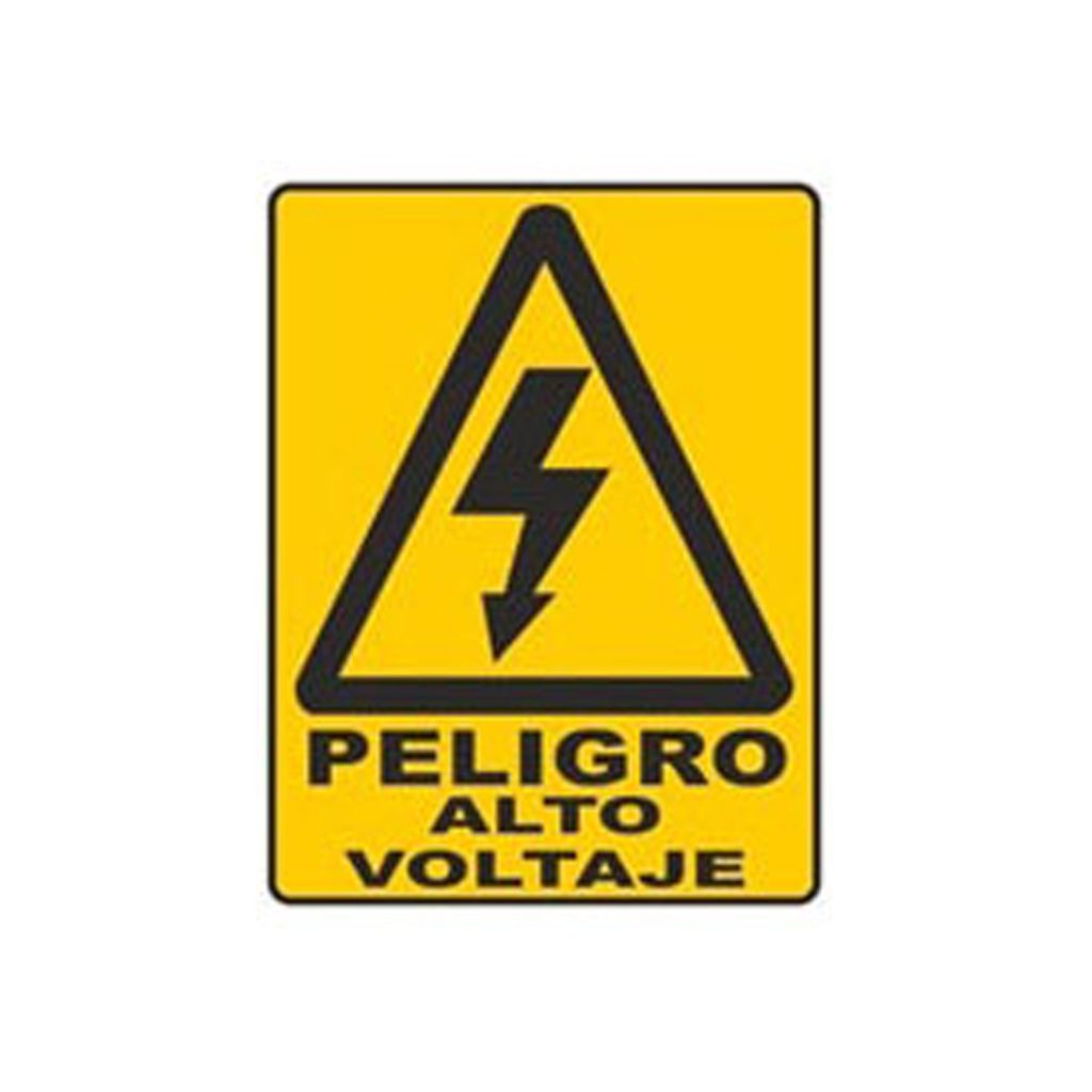 Señalamiento de Peligro Alto Voltaje 28x36 cm - Sandys Fire - Equipos ...